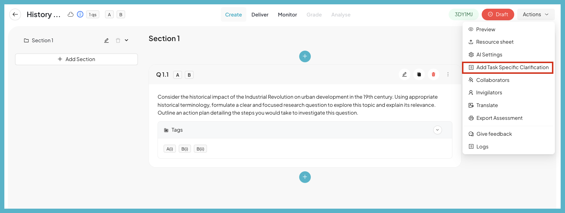 Creating Task Specific Clarification to an Achievement Level Assessment – AssessPrep