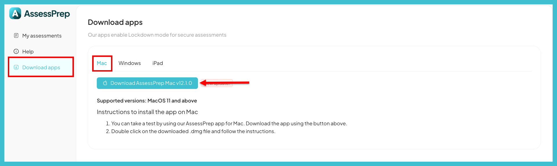How to install & run the AssessPrep App on your Mac – AssessPrep