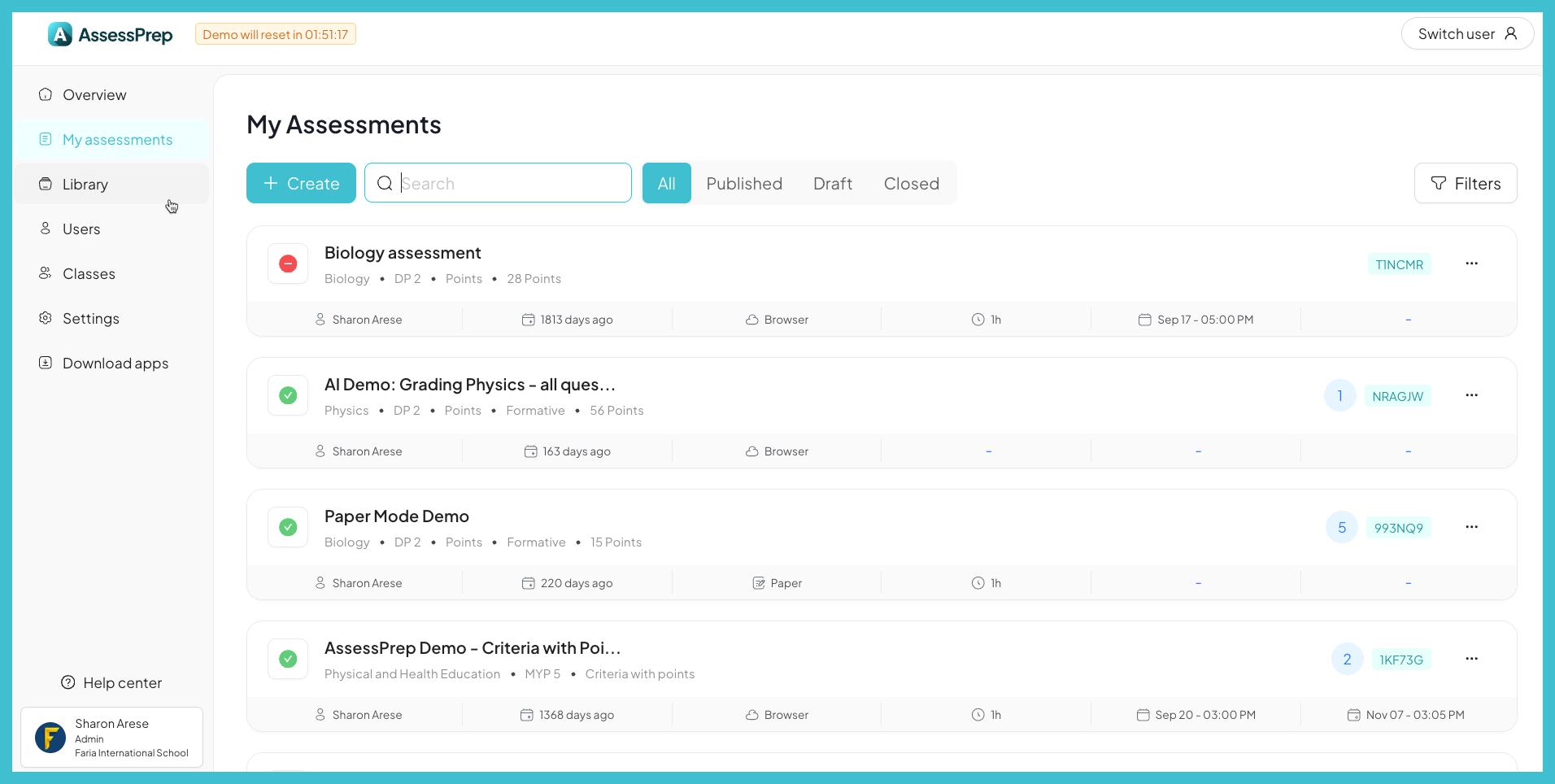 Creating a test on AssessPrep – AssessPrep