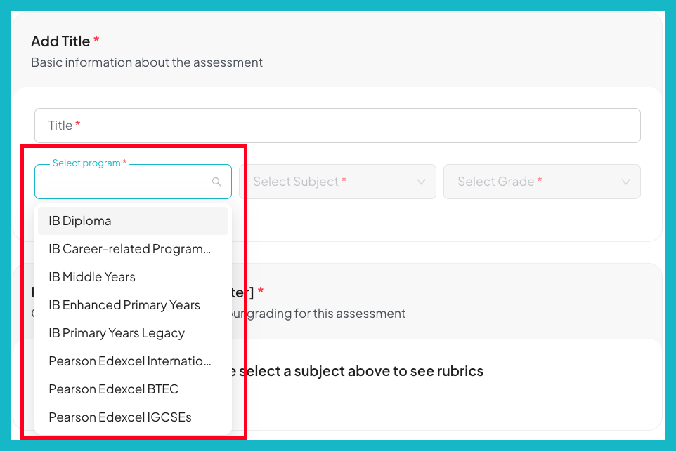Creating a test on AssessPrep – AssessPrep