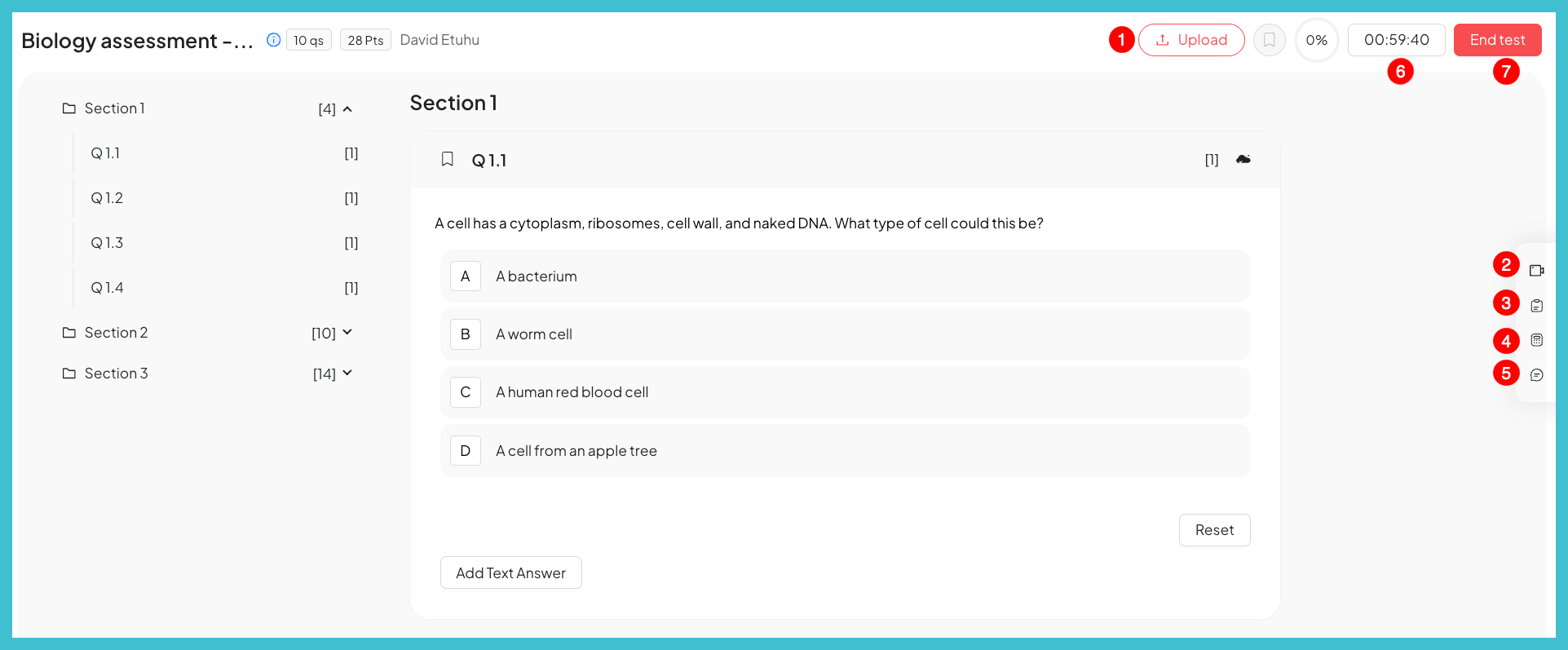 Taking a test in a browser – AssessPrep