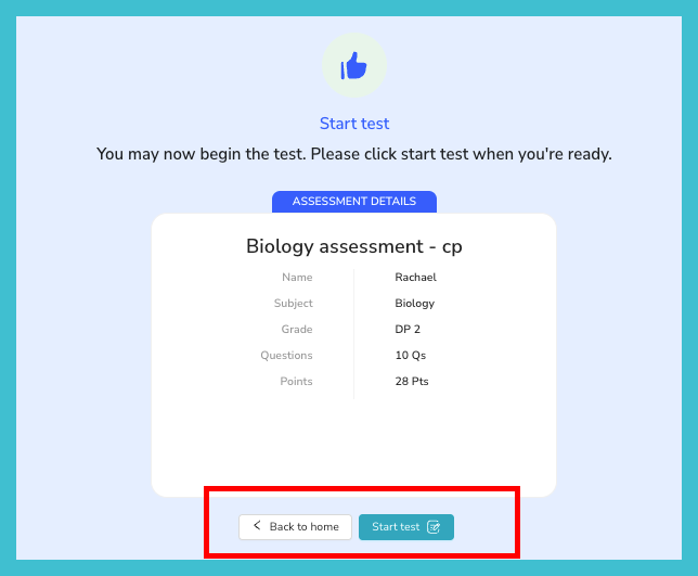 Taking a test as a guest user – AssessPrep