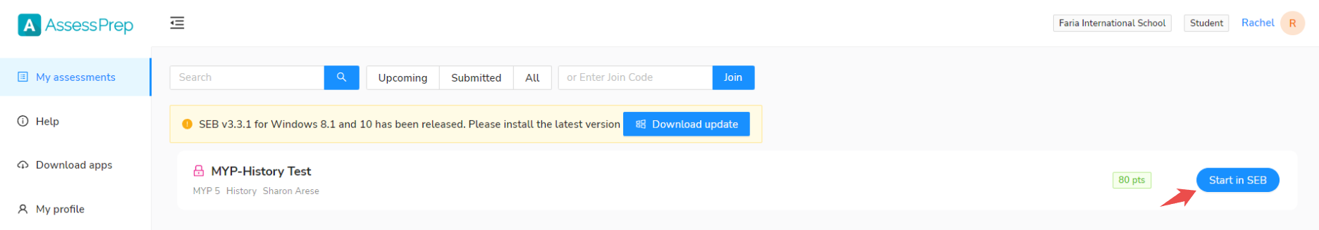 Troubleshooting issues with Safe Exam Browser (SEB) – AssessPrep